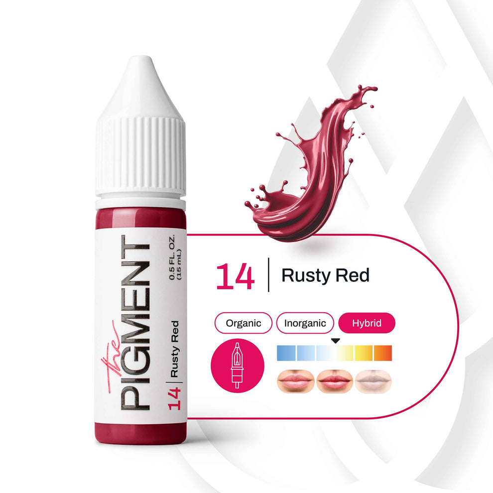 The Pigment Rusty Red 14 15ml | Pigmento PMU Labbra Rosso Mattone – PMU ...